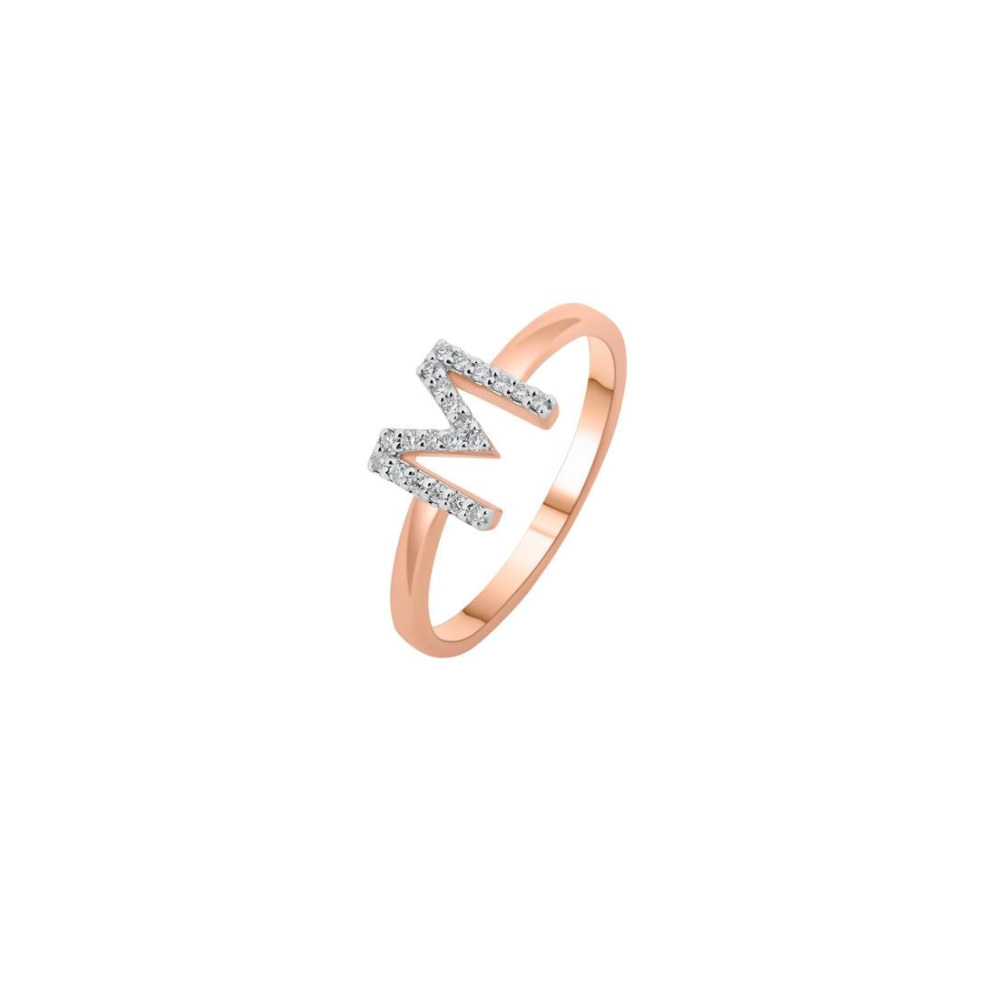 Precious Diamond Initial Ring Online - The Jewel Bar